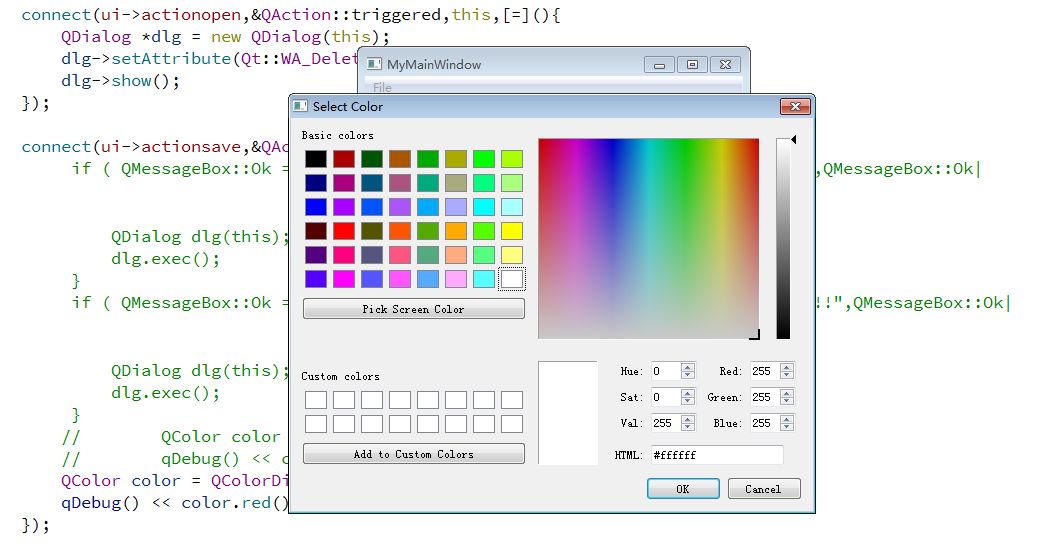 （六）QDialog，QMessageBox，QFileDialog，QColorDialog颜色， - 豌豆ip代理